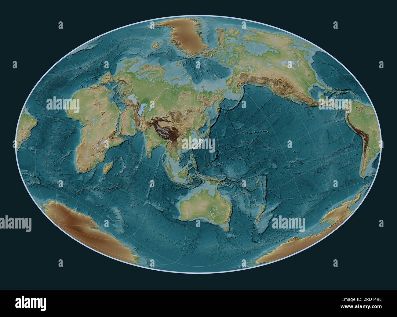 Okinawa Tectonic Plate On The Wiki Style Elevation Map In The Fahey Oblique Projection Centered