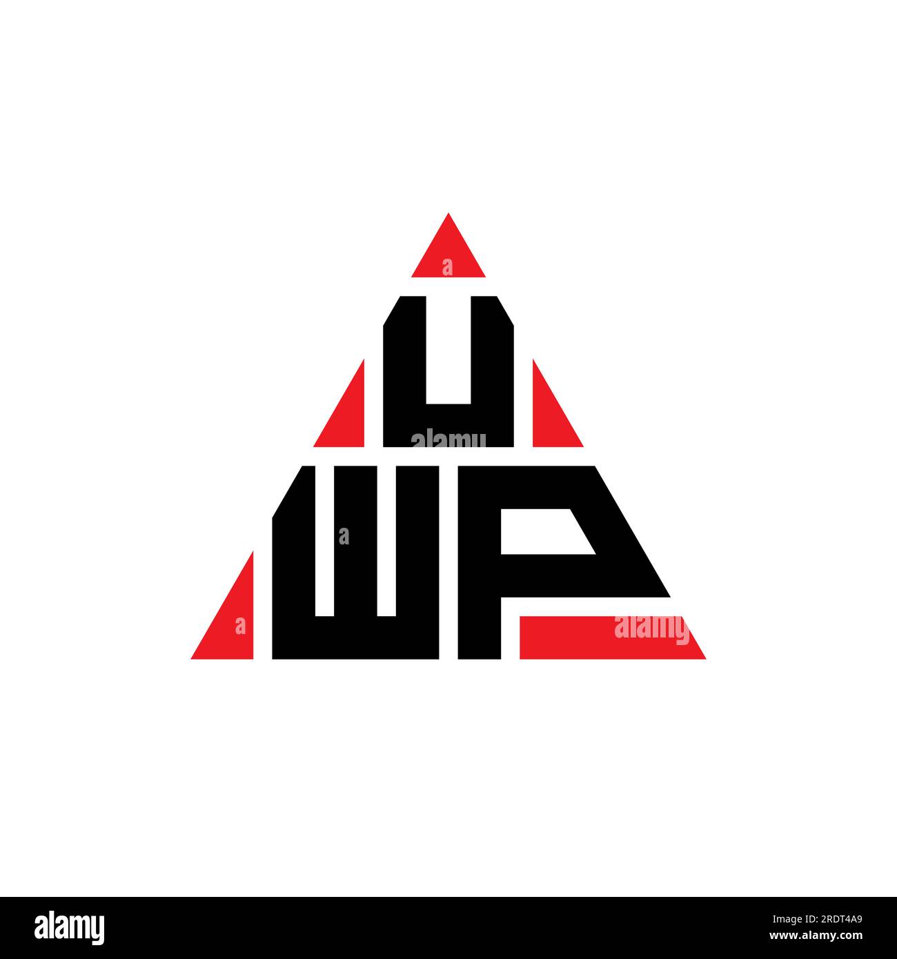 UWP triangle letter logo design with triangle shape. UWP triangle logo ...