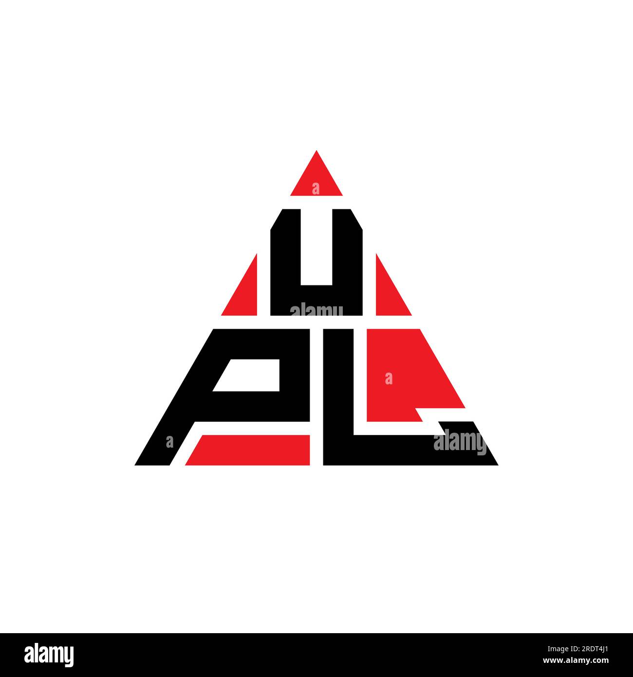 UPL triangle letter logo design with triangle shape. UPL triangle logo ...