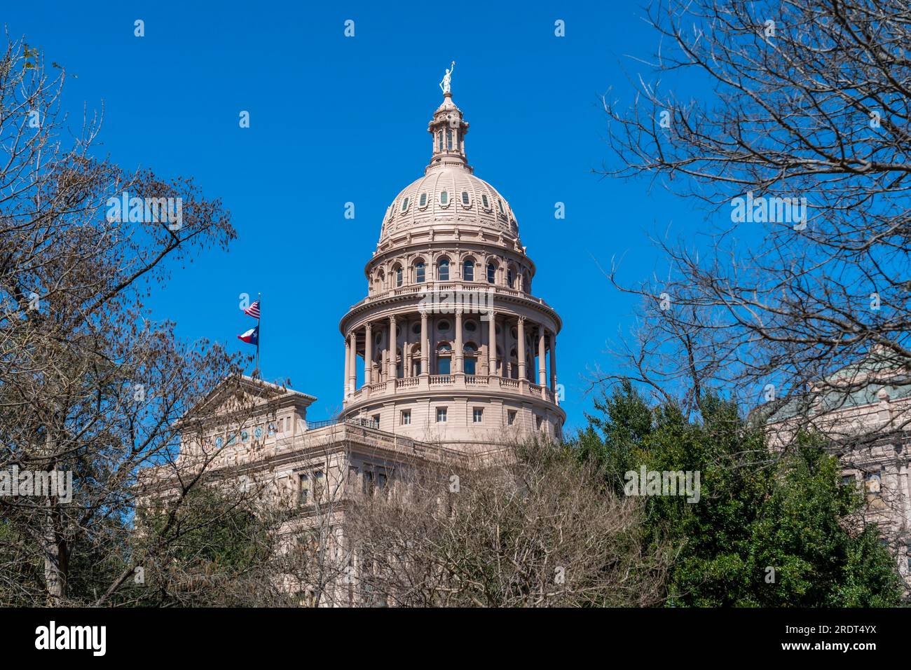The Texas State Capitol Building In the city of Austin, Texas and the ...