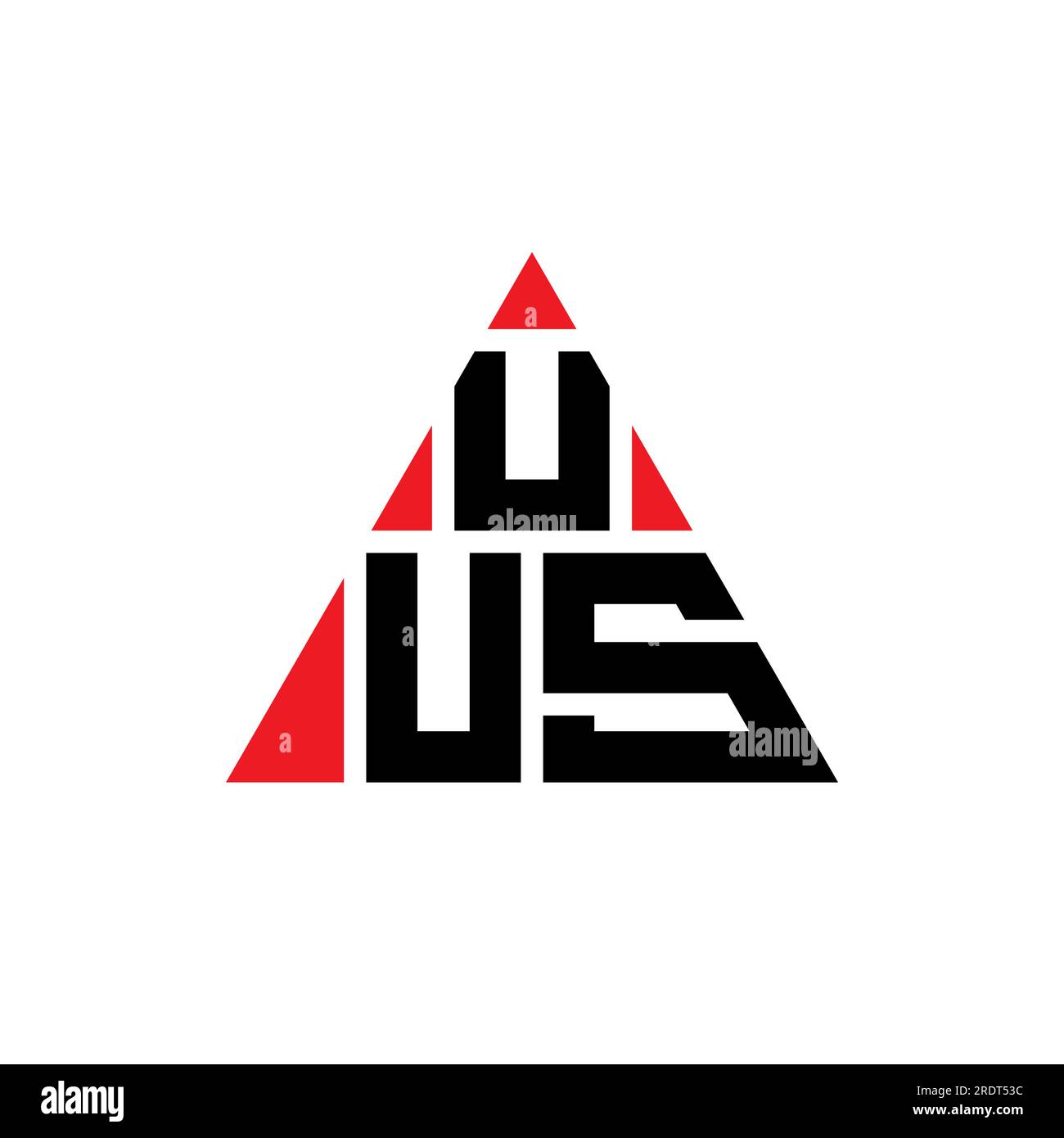 UUS triangle letter logo design with triangle shape. UUS triangle logo ...