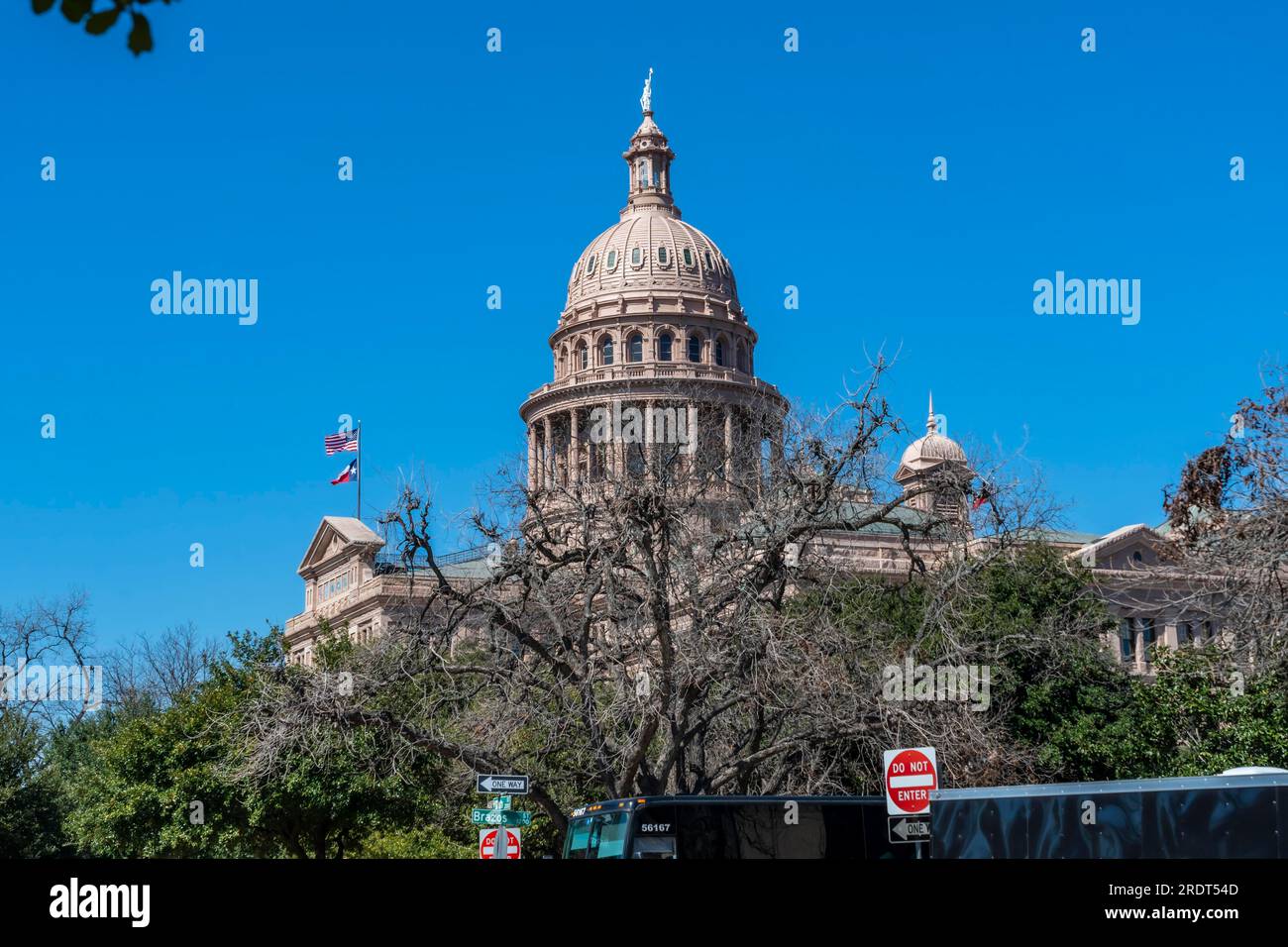 The Texas State Capitol Building In the city of Austin, Texas and the ...
