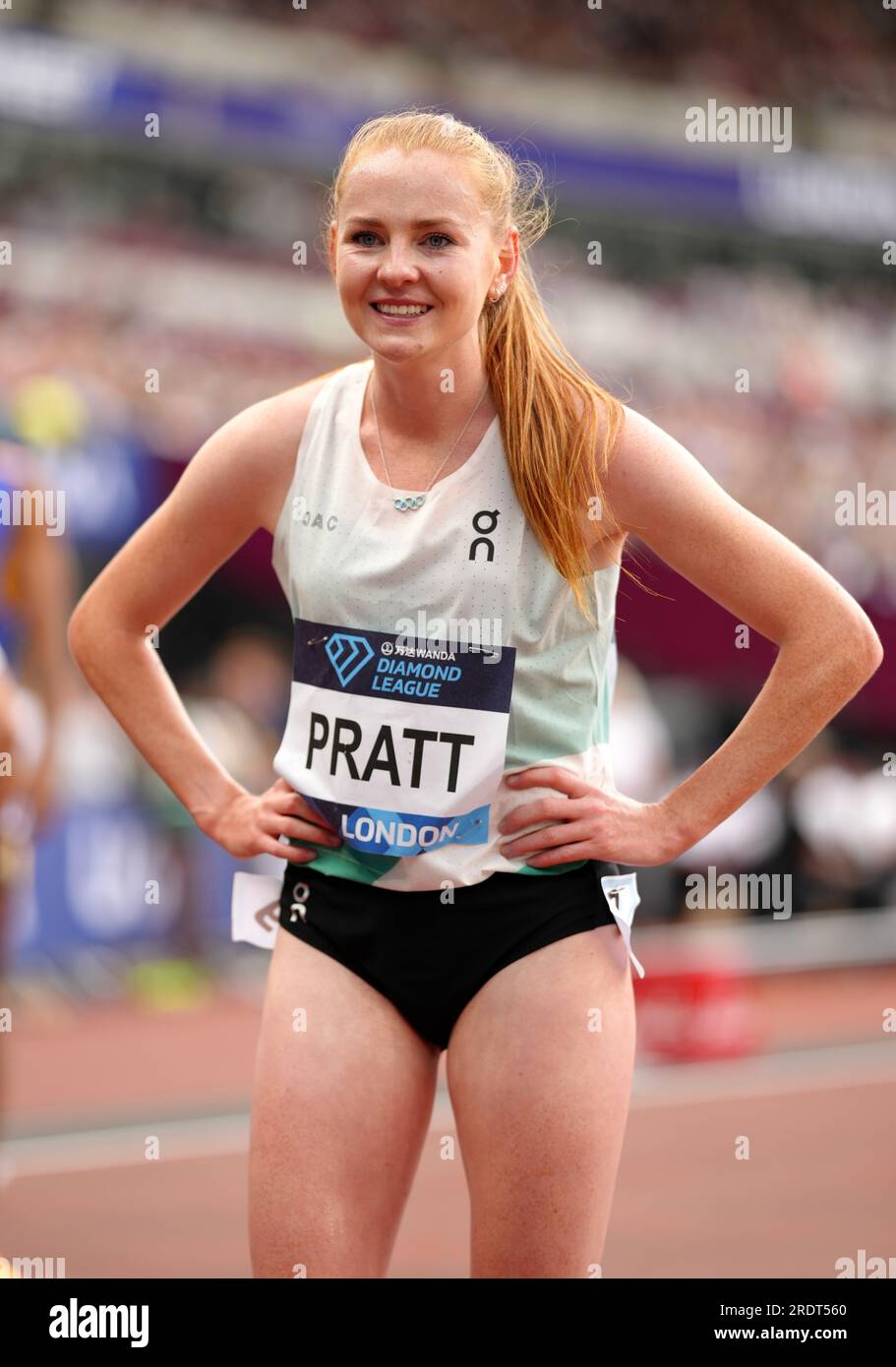Aimee Pratt of Great Britain after the Women's 3000m Steeplechase ...