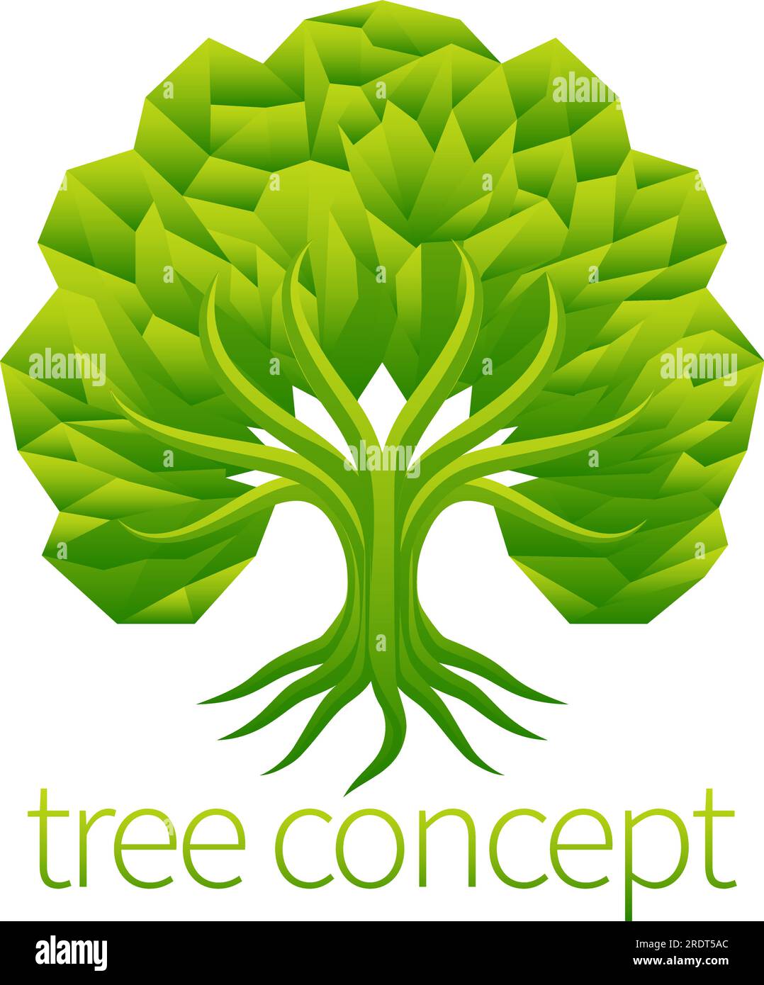 Tree Abstract Stylised Concept Design Icon Stock Vector Image & Art - Alamy