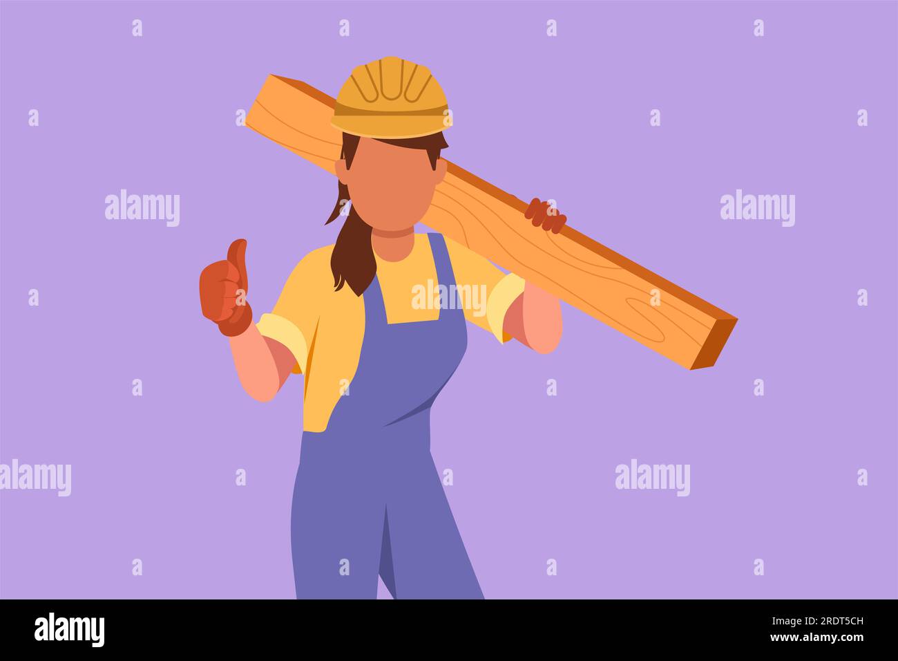 Female carpenter woman cartoon character hi-res stock photography and ...