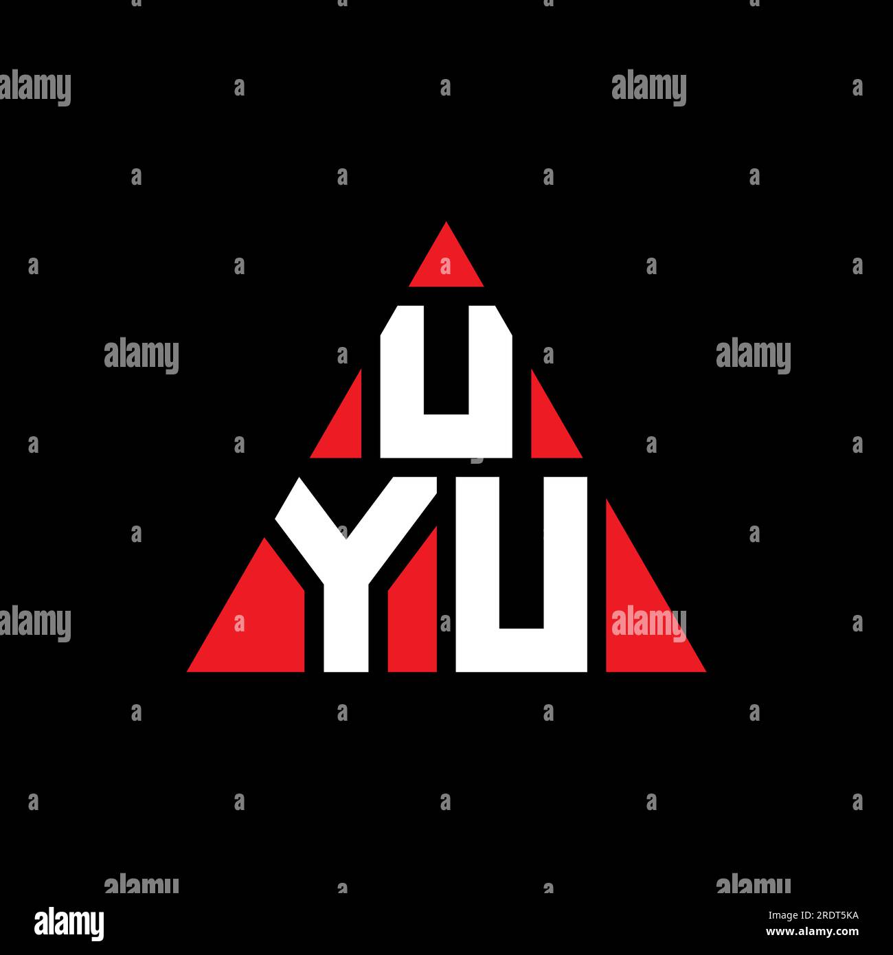 UYU triangle letter logo design with triangle shape. UYU triangle logo ...