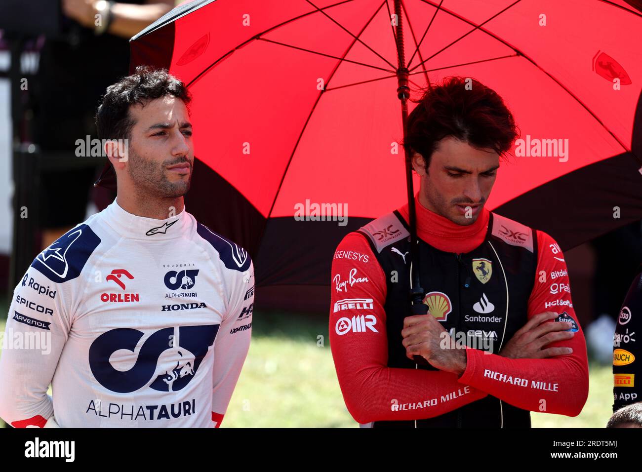Budapest, Hungary. 23rd July, 2023. (L to R): Daniel Ricciardo (AUS ...
