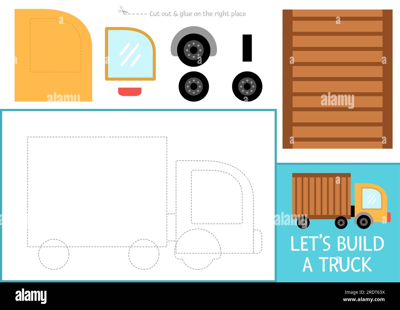 Lets build a track cut and glue activity. Transportation educational ...