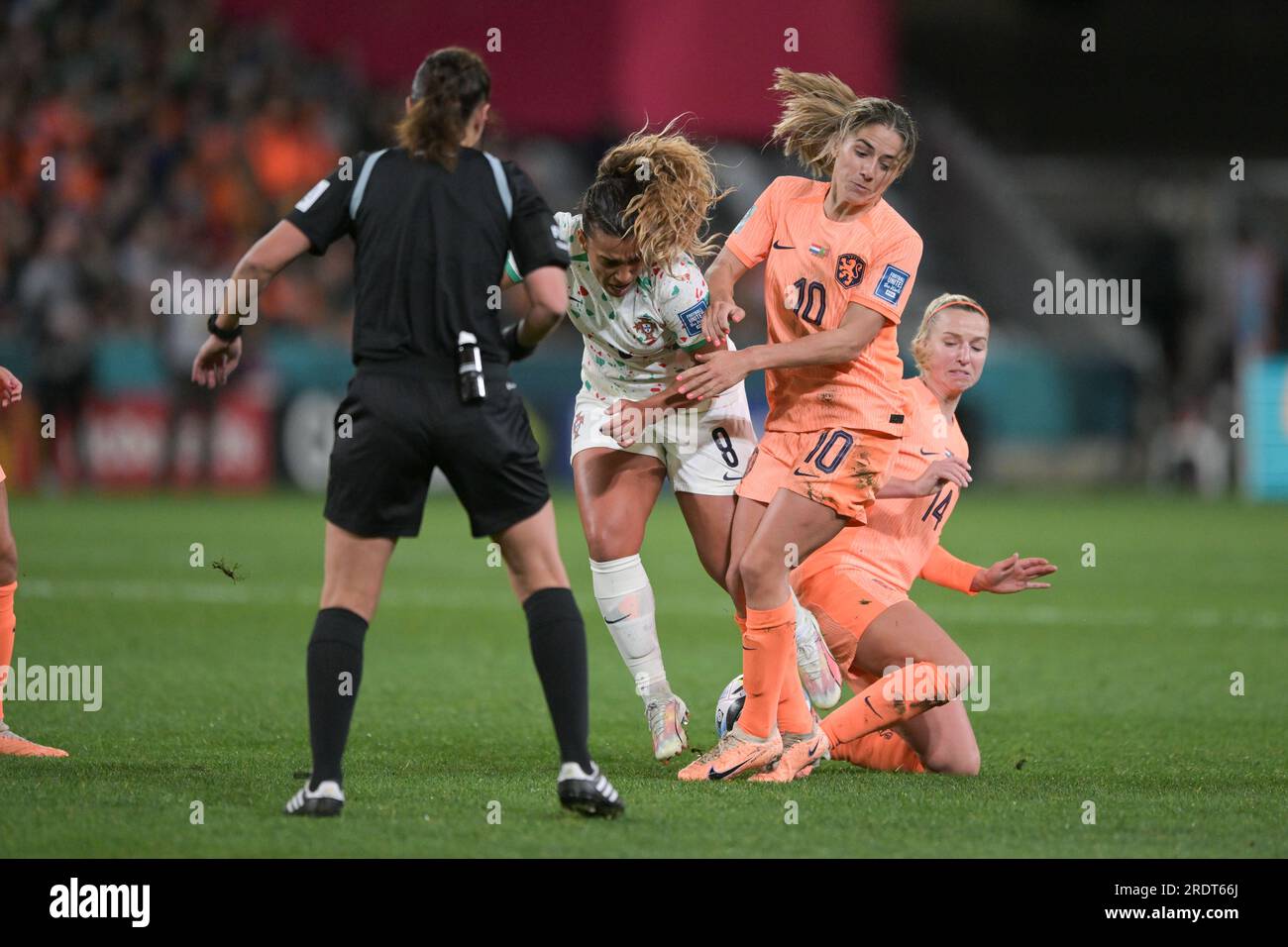 Dunedin, New Zealand. 23rd July, 2023. Andreia Alexandra Norton (L) of ...