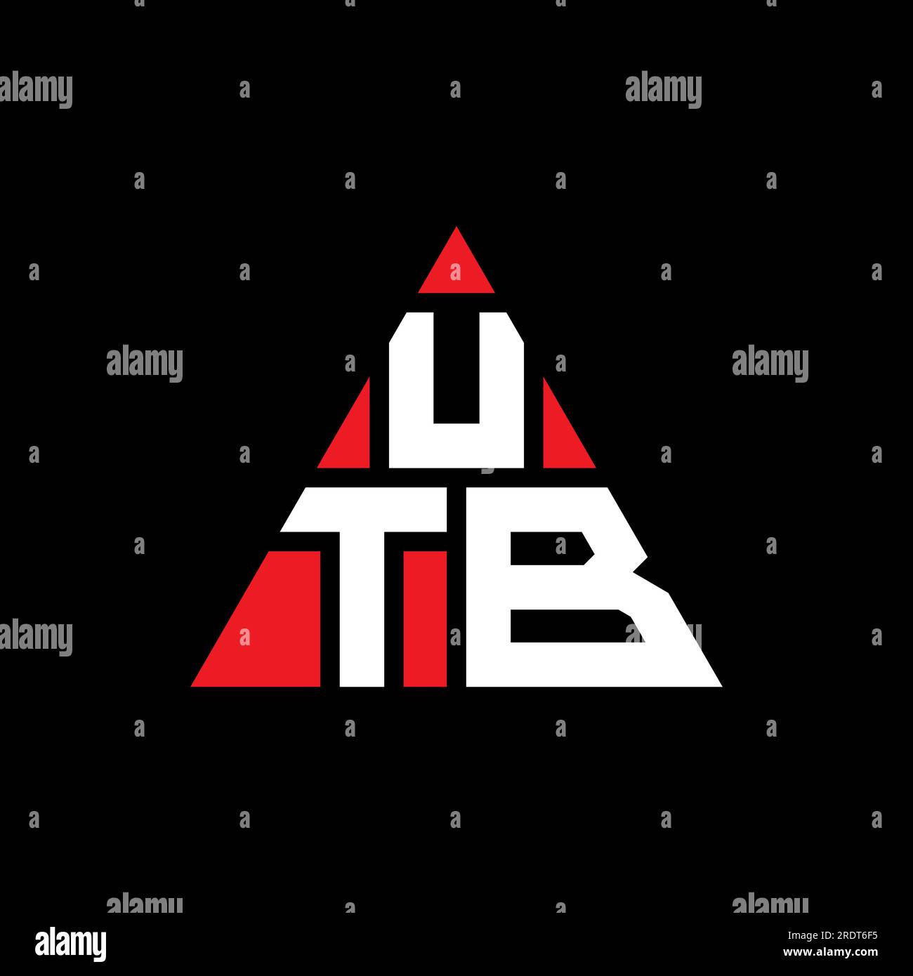UTB triangle letter logo design with triangle shape. UTB triangle logo ...