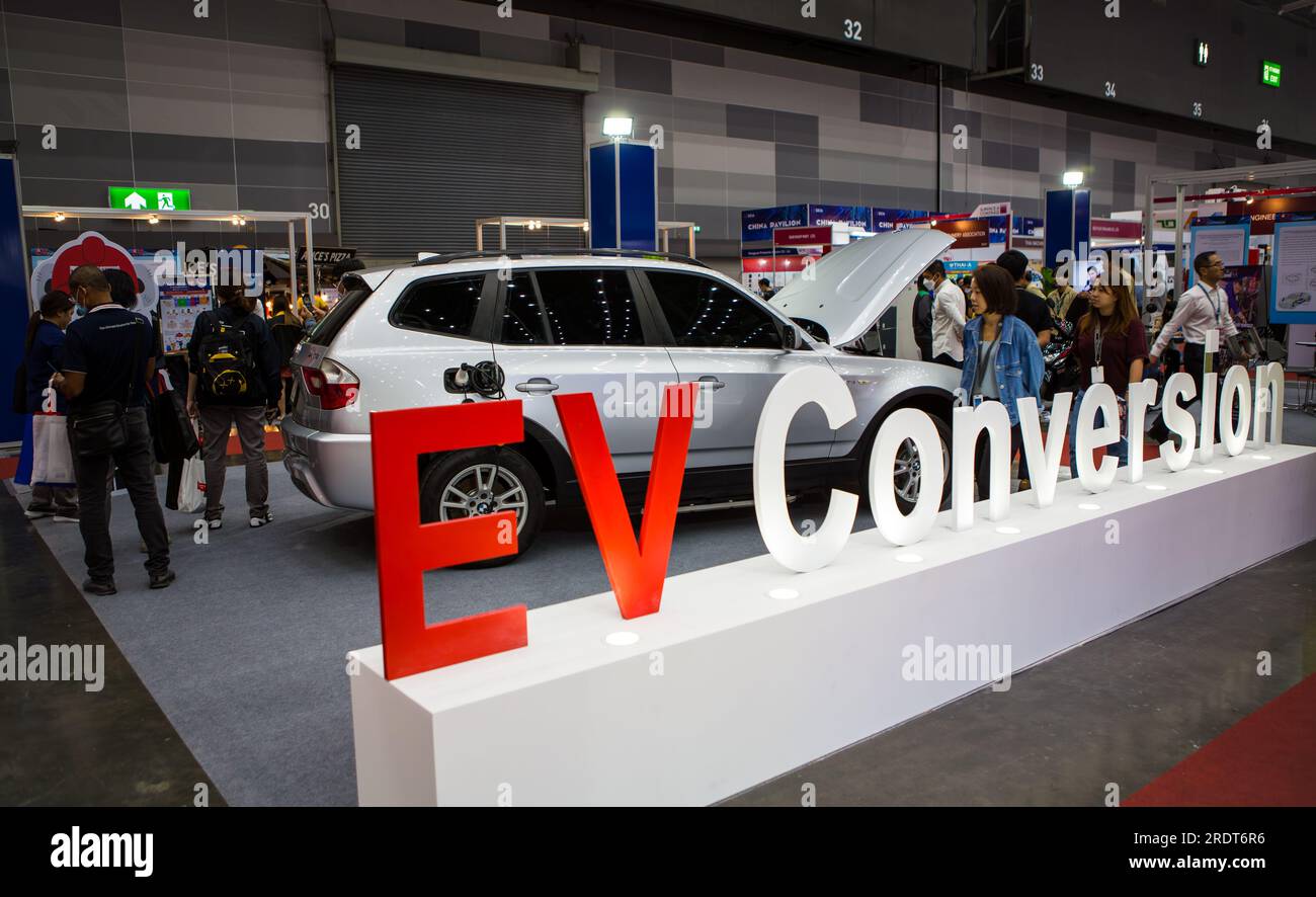Bangkok, Thailand - June 6, 2023: BMW X3 EV conversion display in Manufacturing Expo 2023 Stock ...
