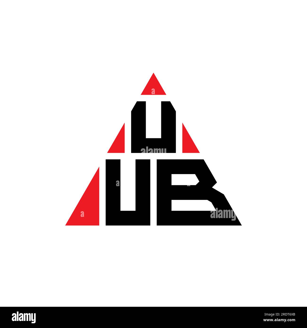 UUB triangle letter logo design with triangle shape. UUB triangle logo ...