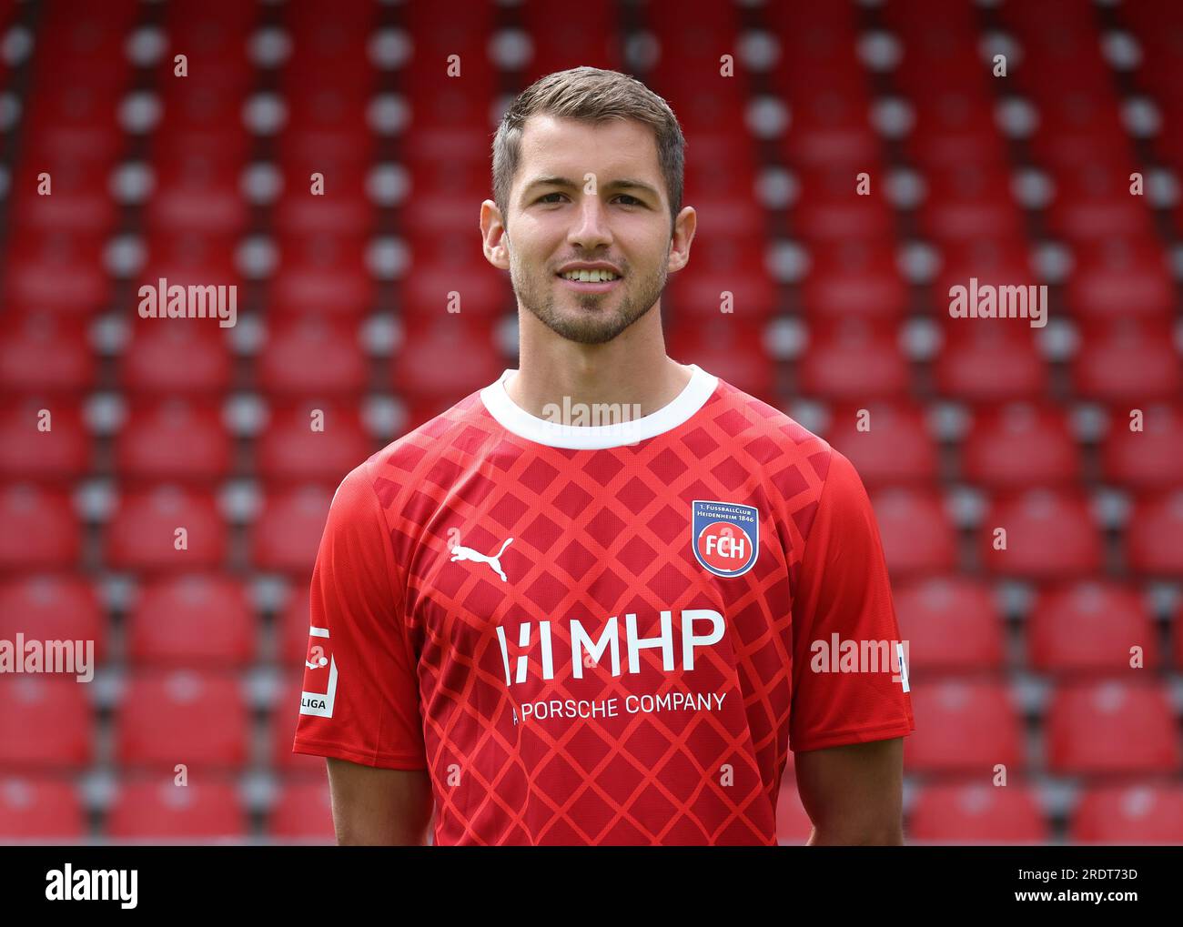 Heidenheim, Germany. 23rd July, 2023. Marvin Pieringer from 1. FC ...