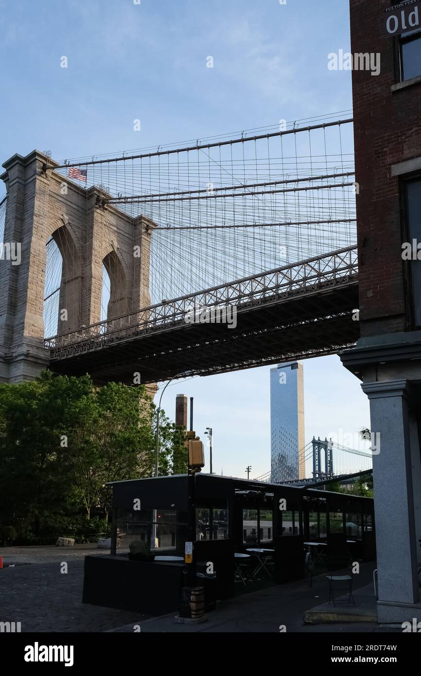 Brooklyn bridge from dumbo hi-res stock photography and images - Alamy