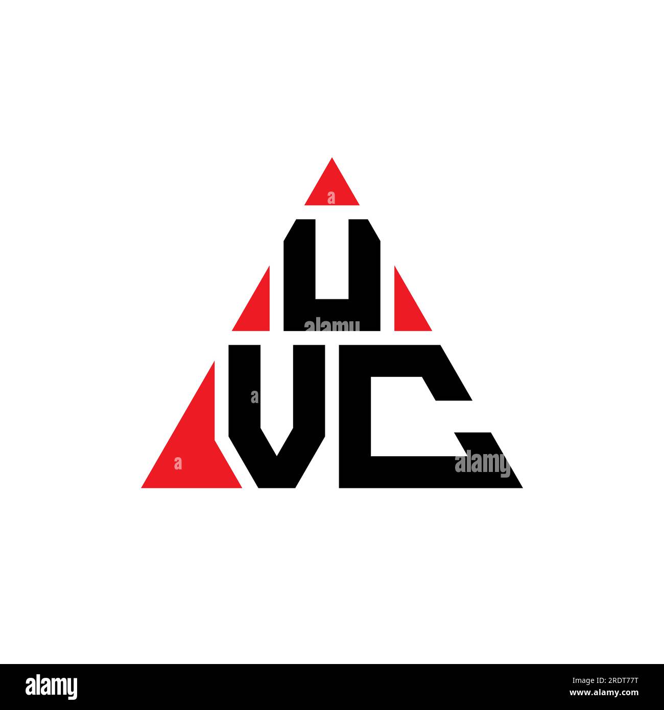 UVC triangle letter logo design with triangle shape. UVC triangle logo ...