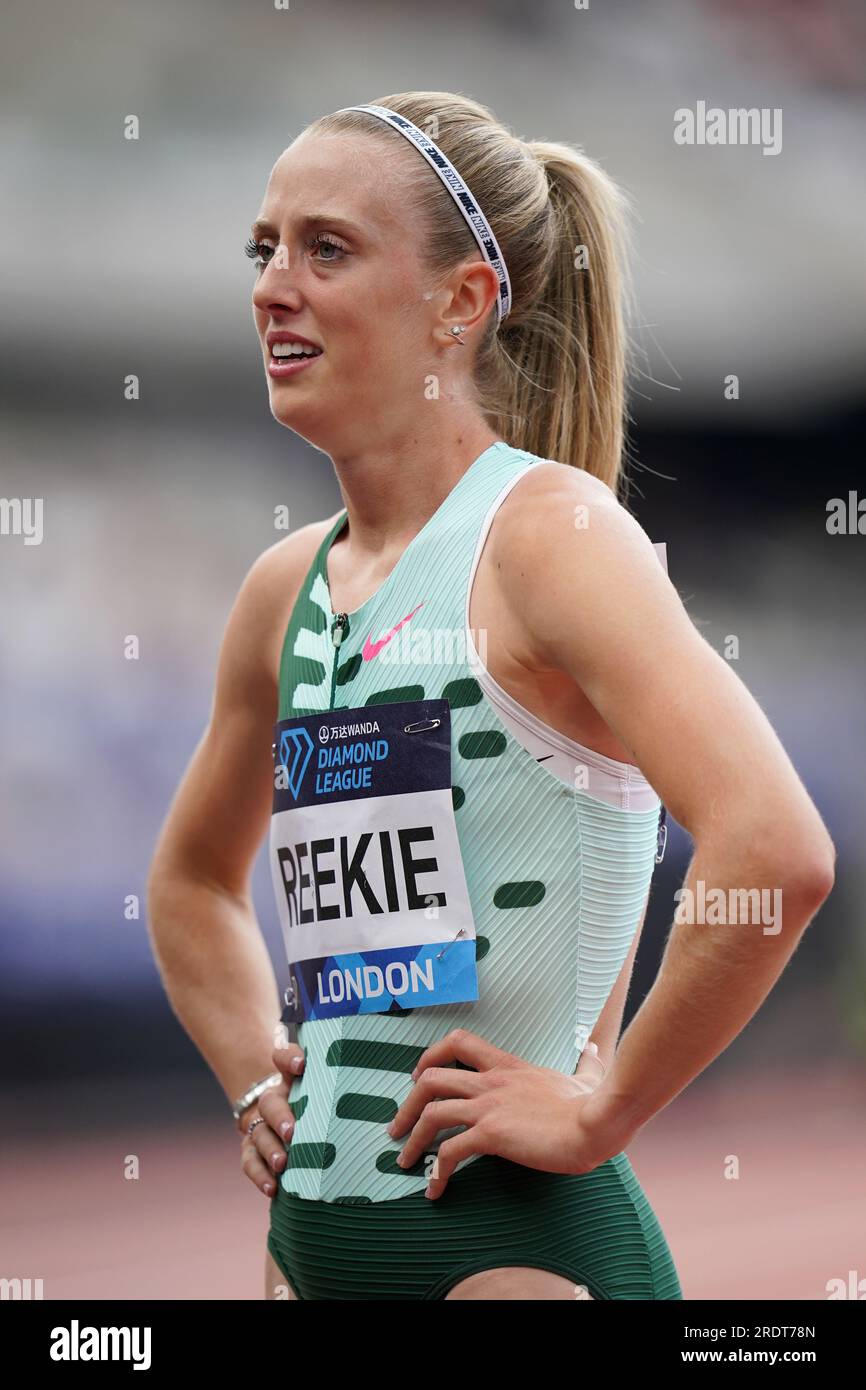 Jemma Reekie of Great Britain after winning the Women's 800m during The ...