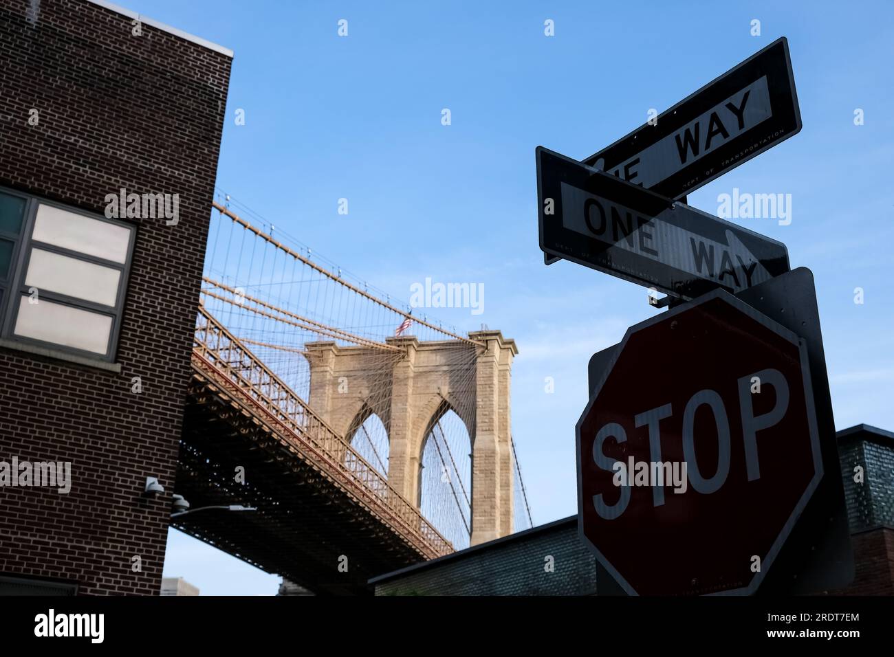 Architectural detail of Dumbo (short for Down Under the Manhattan ...