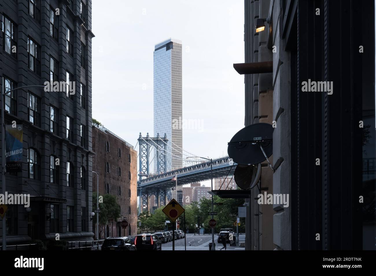 Architectural detail of Dumbo (short for Down Under the Manhattan ...