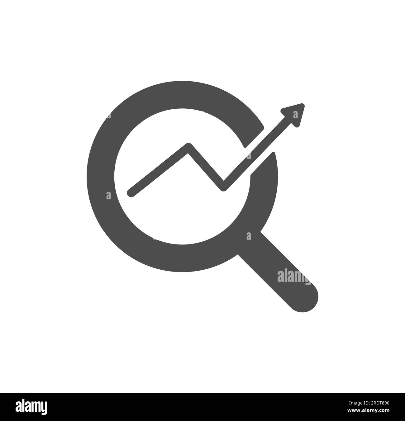 data analysis vector icon isolated on white Stock Vector Image & Art ...