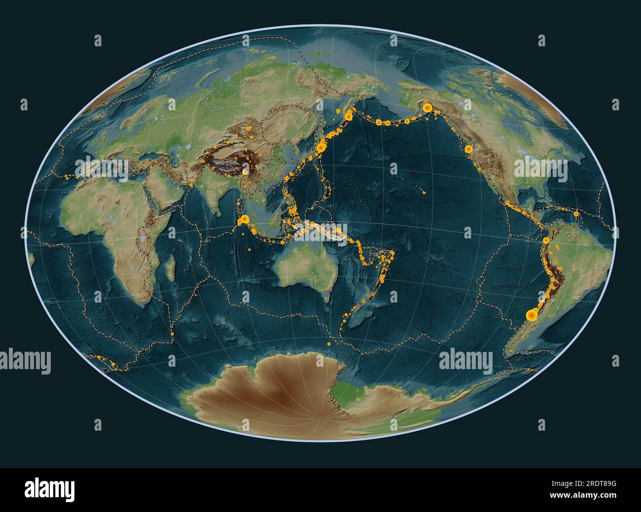 Woodlark tectonic plate on the Wiki style elevation map in the Fahey ...
