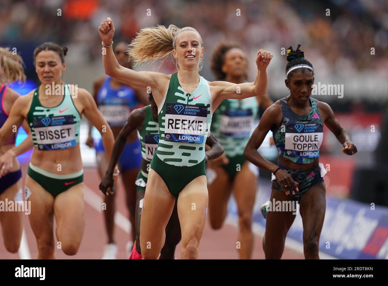 Jemma Reekie of Great Britain wins the Women's 800m during The London ...