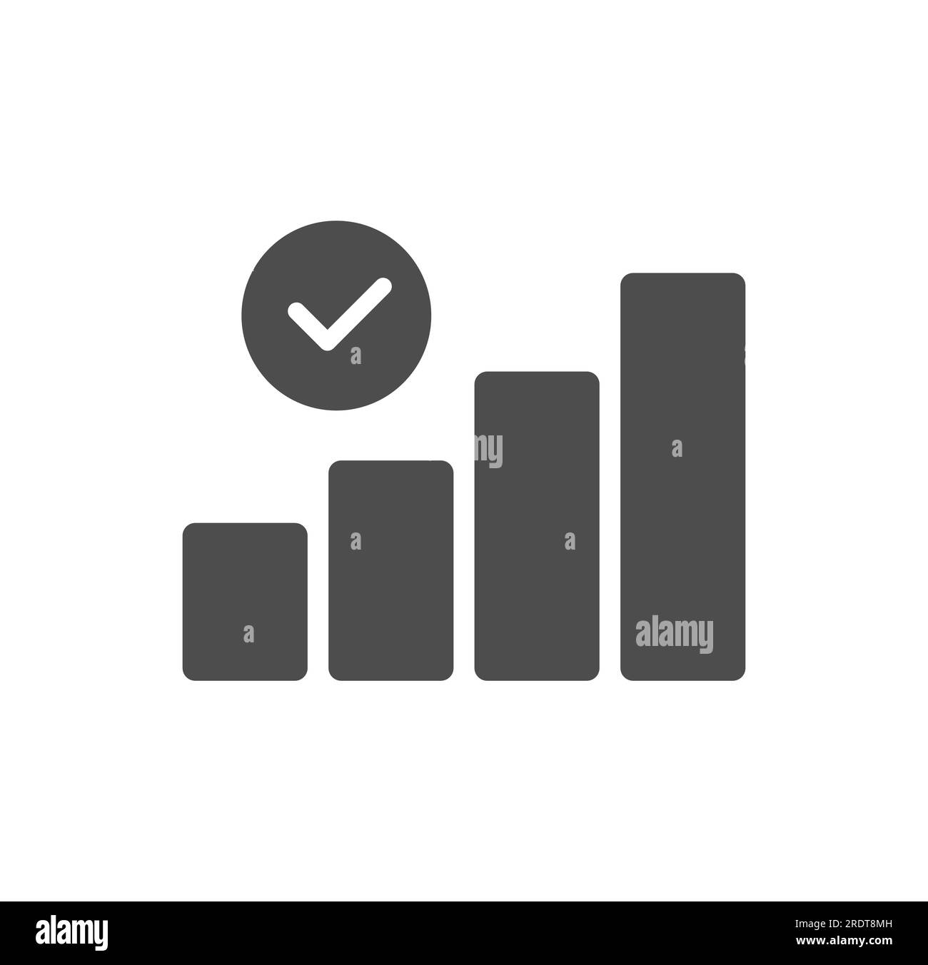 graph glyph icon isolated on white Stock Vector Image & Art - Alamy