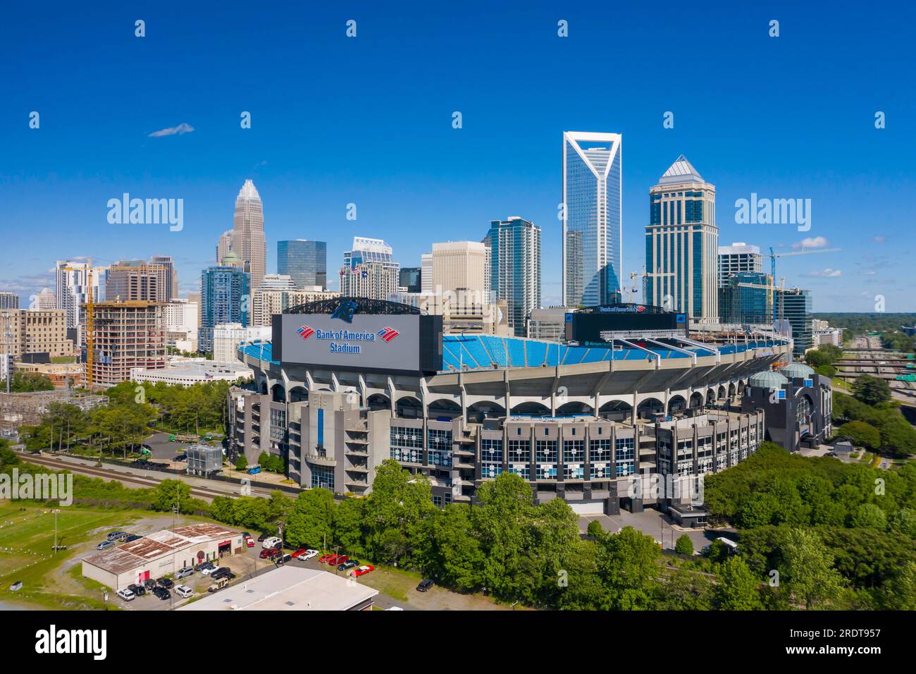 Bank of america stadium aerial view hi-res stock photography and images ...