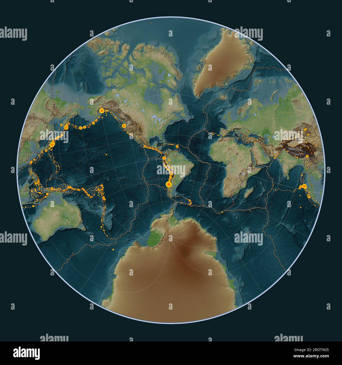 Altiplano tectonic plate on the Wiki style elevation map in the ...