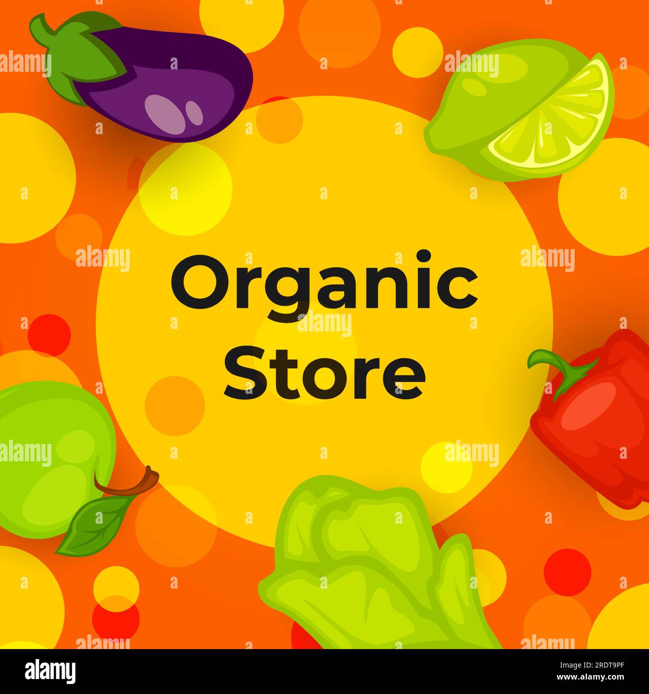 Bell pepper eggplant on Stock Vector Images - Alamy