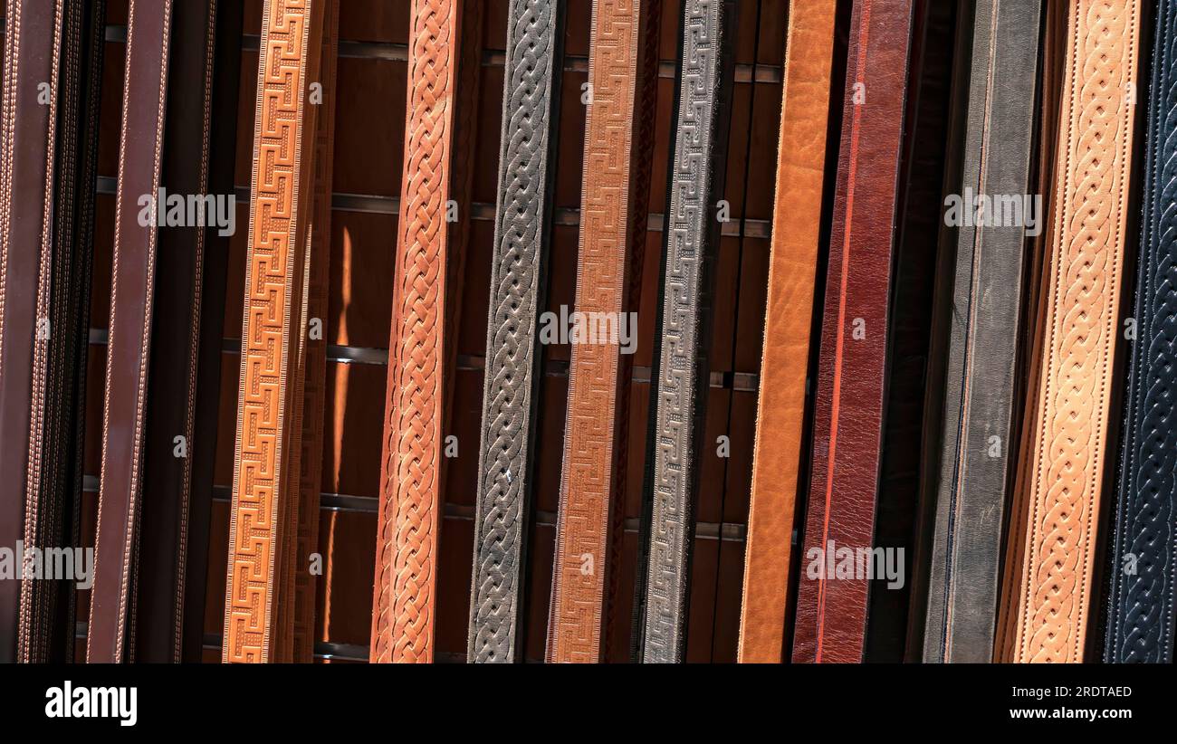 Hanging belts hi-res stock photography and images - Alamy