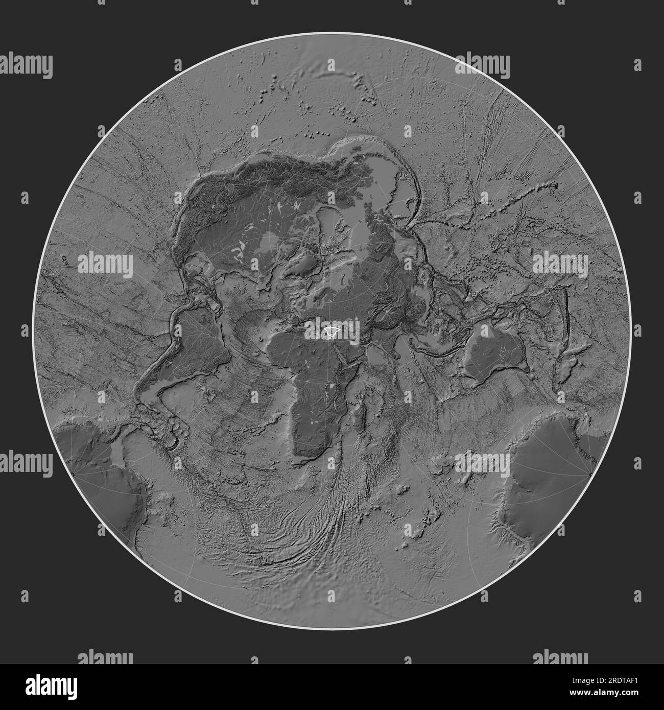 Anatolian tectonic plate on the bilevel elevation map in the Lagrange ...