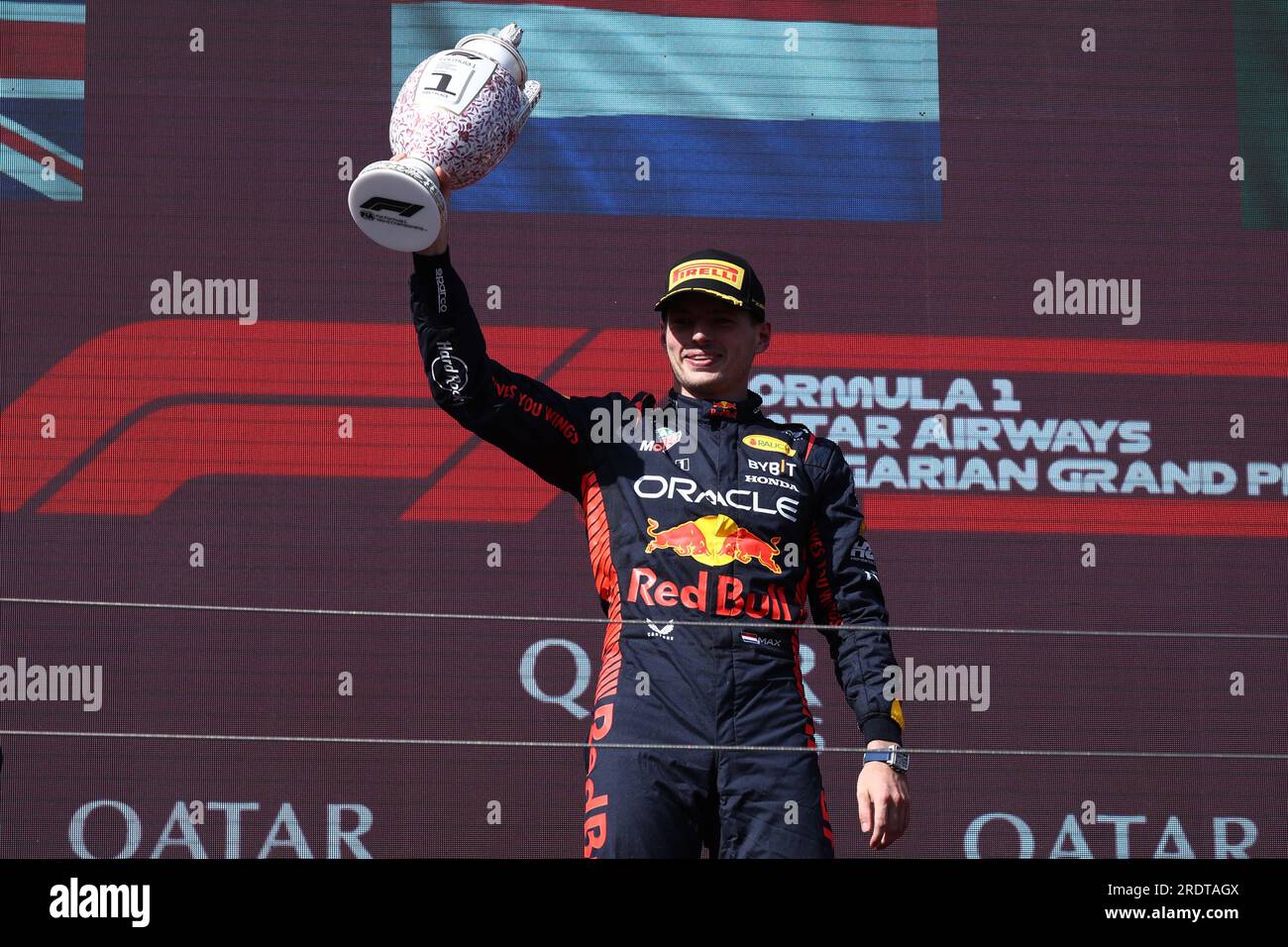 Mogyorod, Hungary. 23rd July, 2023. Max Verstappen of Red Bull Racing ...