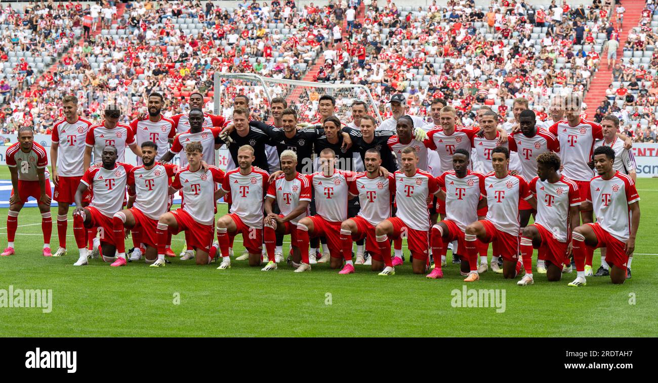 Munich, Germany. 23rd July, 2023. The team of the Bundesliga soccer ...