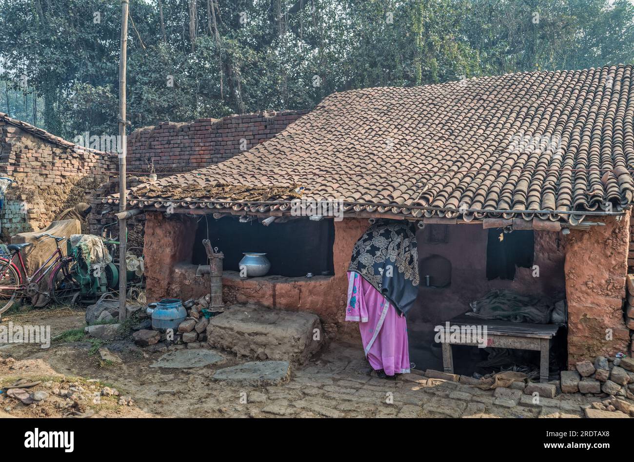 12 23 2014 Vintage Old House Covered with traditional Indian Clay Roof ...
