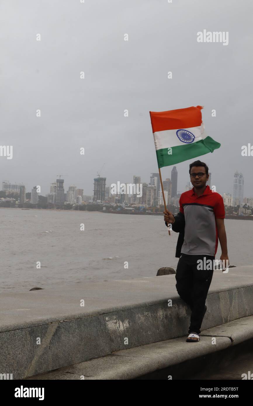 Mumbai flag hi-res stock photography and images - Alamy