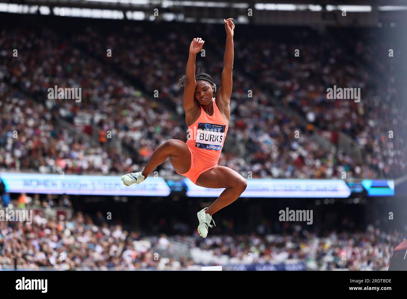 London, UK. 23rd July 2023. Quanesha Burks competing in the Women's ...