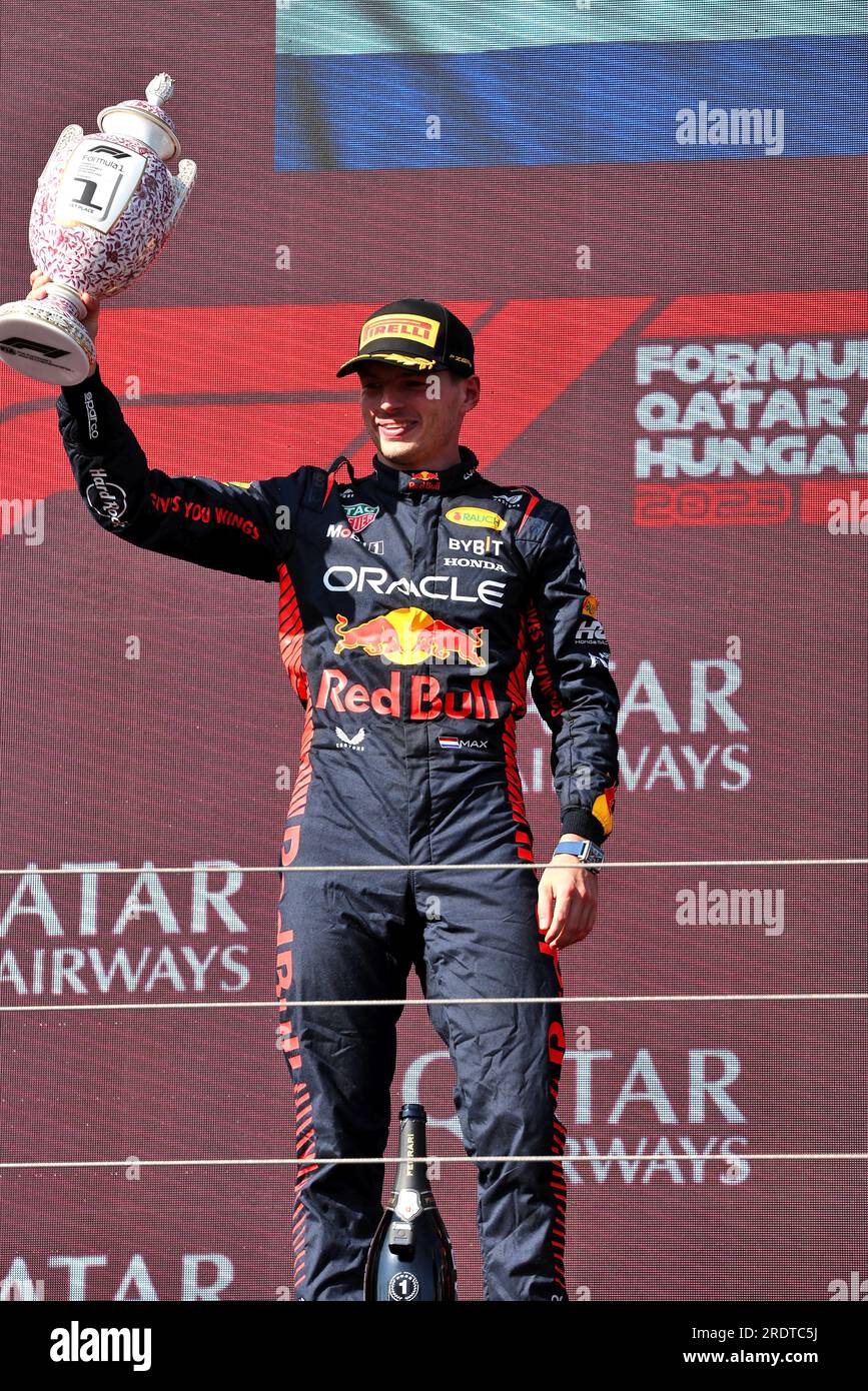 Budapest, Hungary. 23rd July, 2023. Race winner Max Verstappen (NLD ...