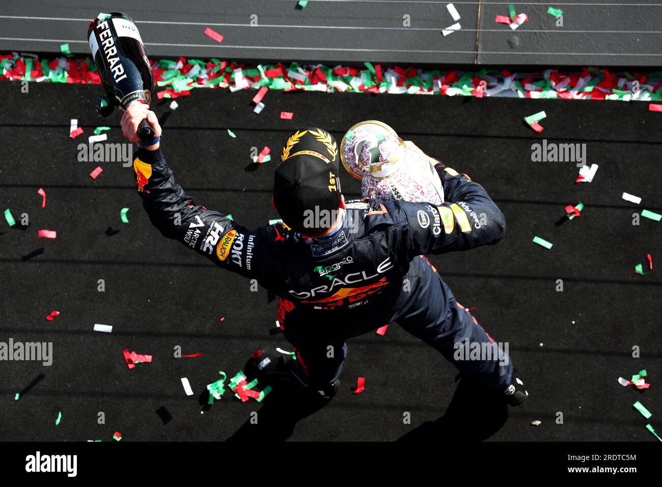Budapest, Hungary. 23rd July, 2023. Race winner Max Verstappen (NLD ...