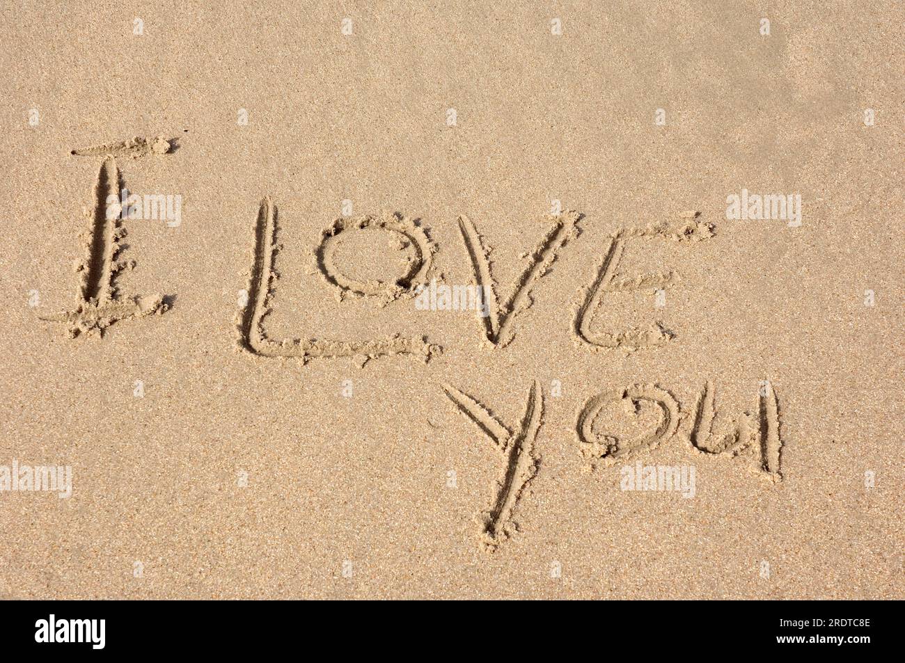 I love you in writing hi-res stock photography and images - Alamy