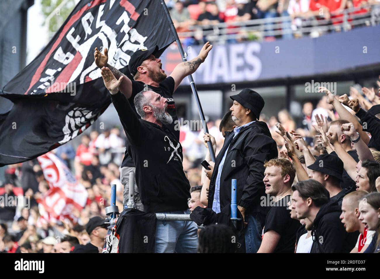 Antwerp's supporters pictured before a soccer match between Antwerp FC ...