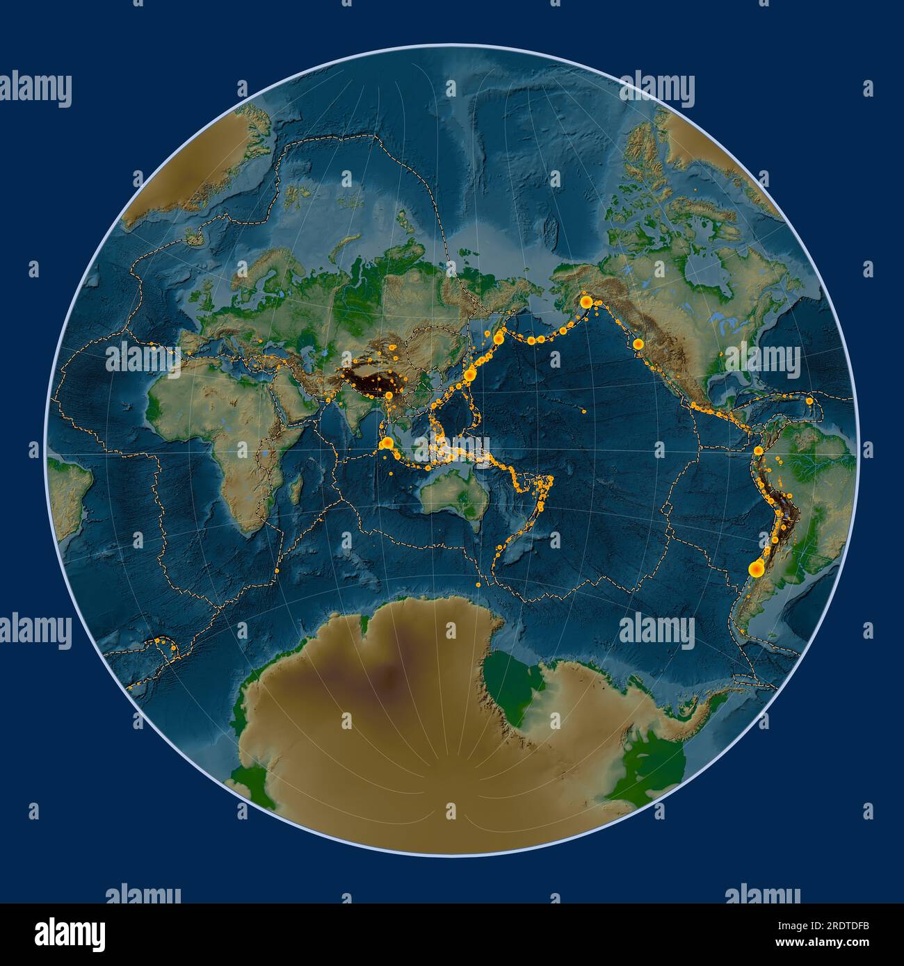 Birds head tectonic plate elevation hi-res stock photography and images ...