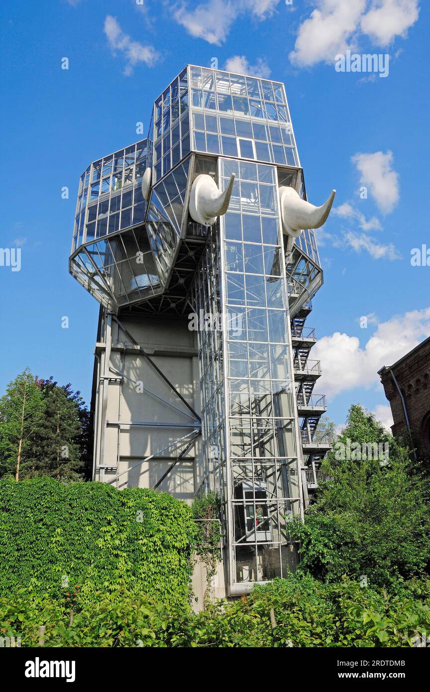 Glass Elephant, by Horst Rellecke, Maximilianpark, Hamm, North Rhine ...