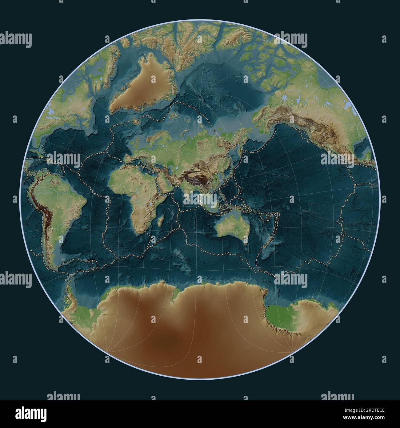 Burma tectonic plate on the Wiki style elevation map in the Lagrange ...