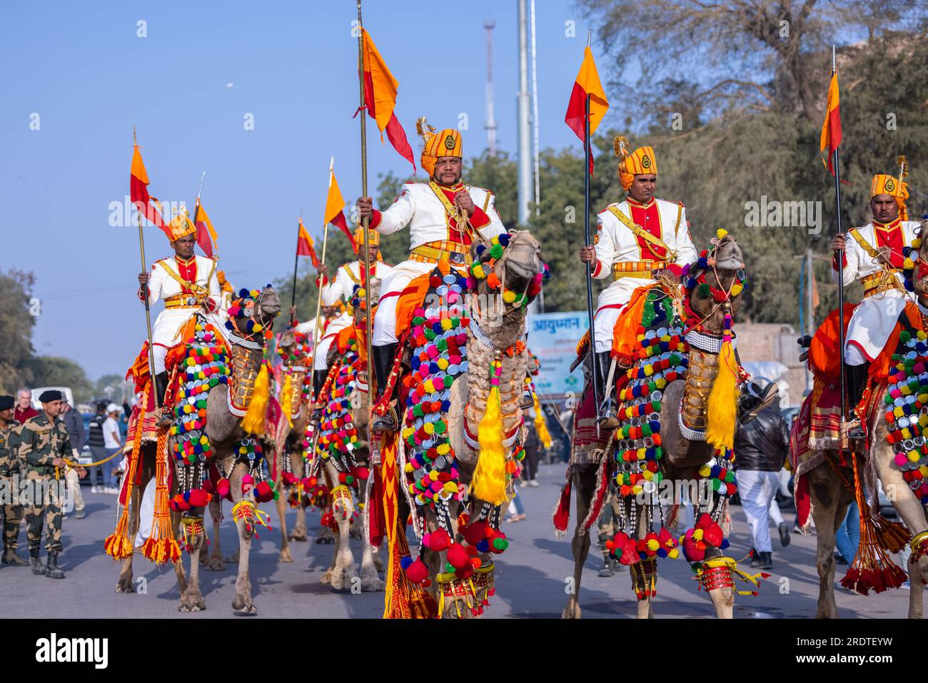 Camel festival, Soldier of Indian army participating in camel festival ...