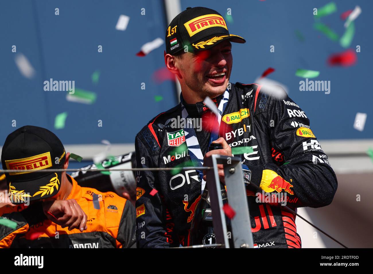 Budapest, Hungary. 23rd July, 2023. Race winner Max Verstappen (NLD ...