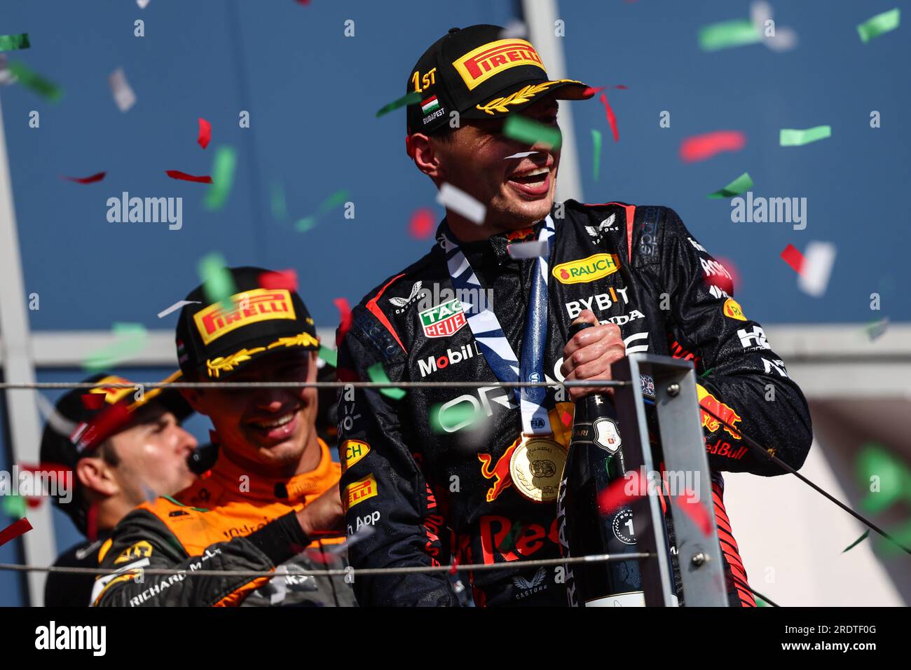 Budapest, Hungary. 23rd July, 2023. Race winner Max Verstappen (NLD ...