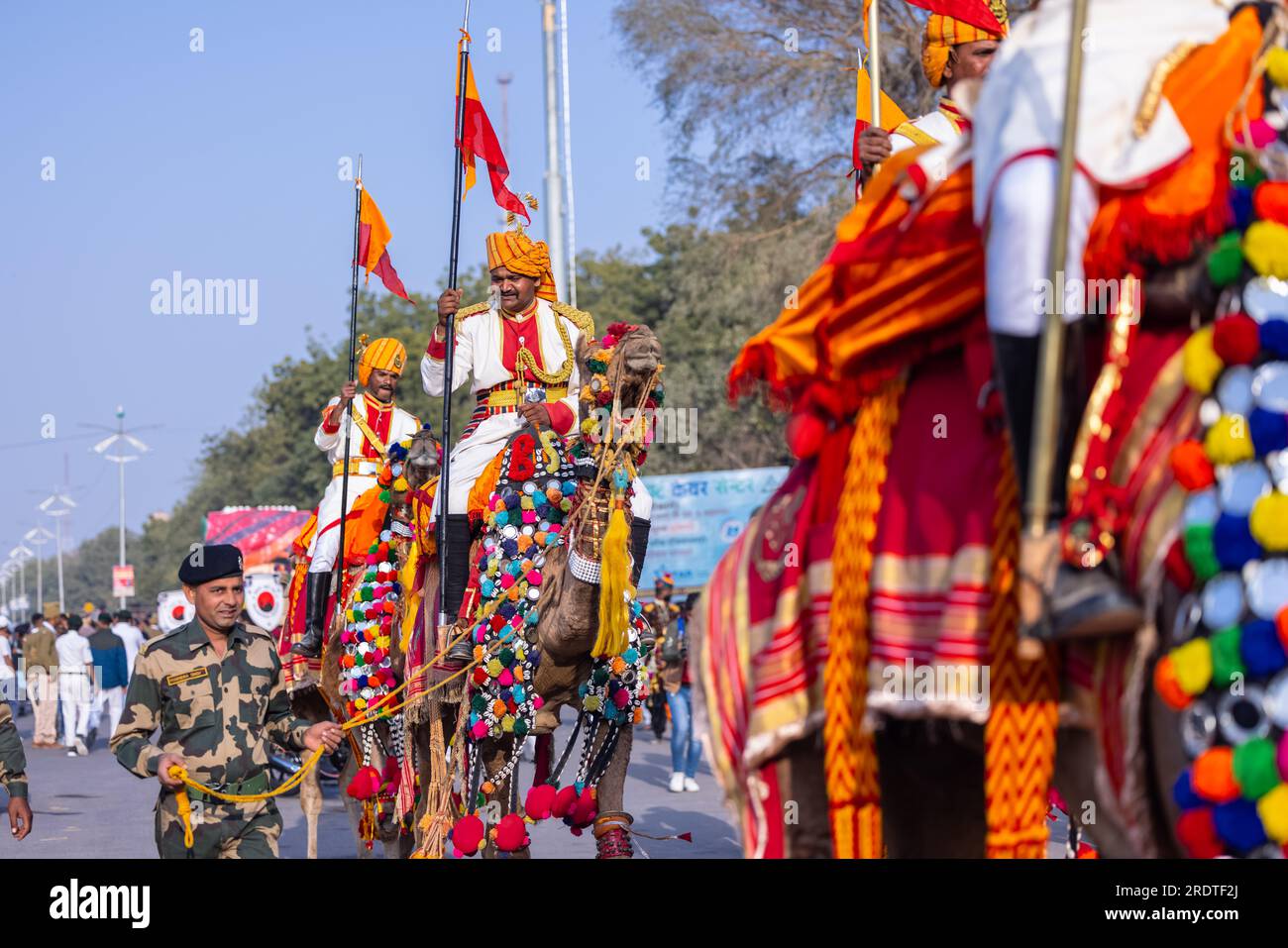 Camel festival, Soldier of Indian army participating in camel festival ...