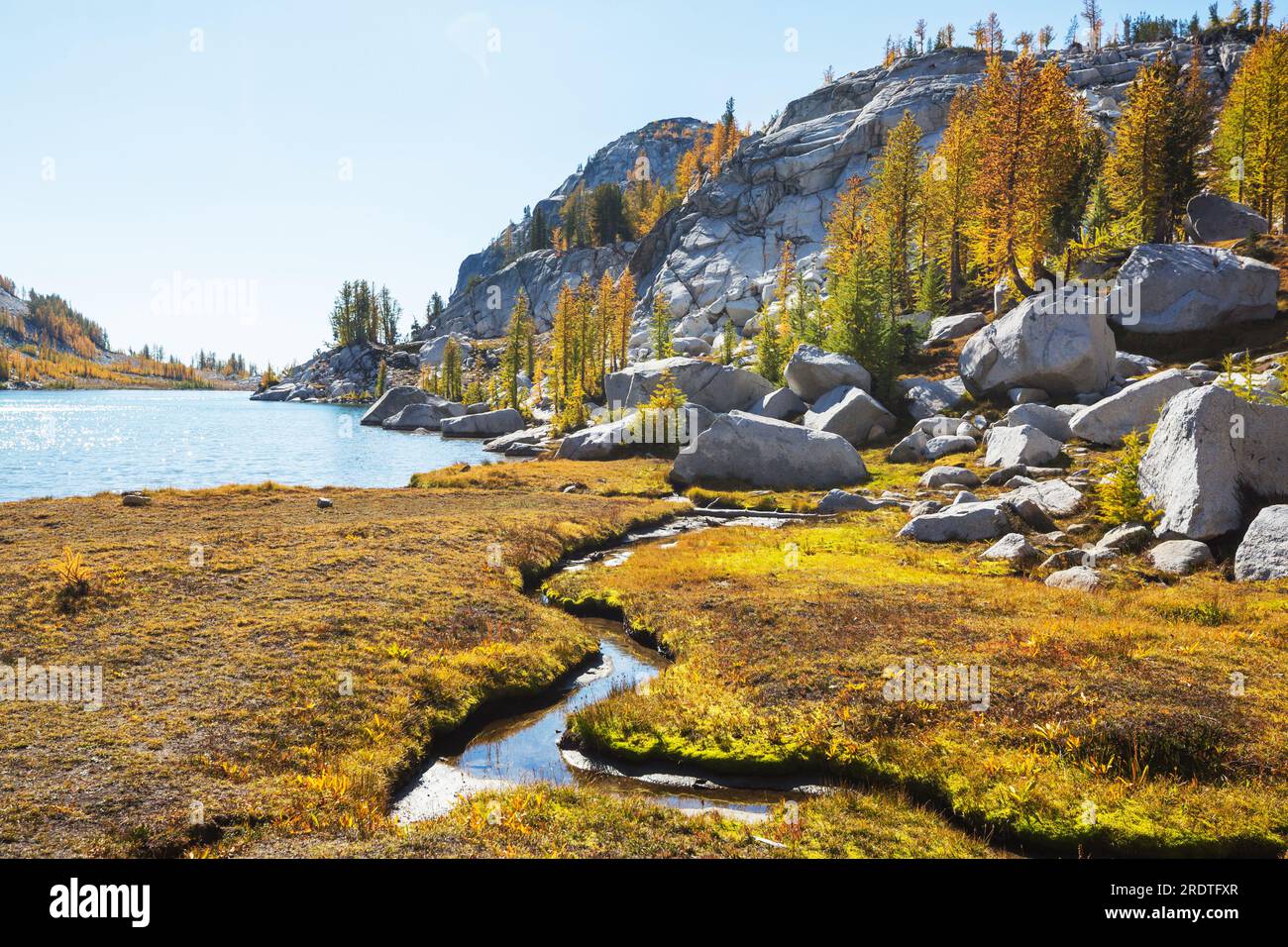Beautiful Alpine lakes wilderness area in Washington, USA Stock Photo ...