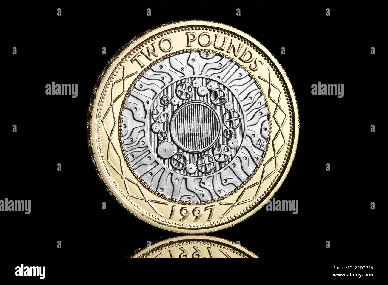Bimetallic £2 coin to commemorate 25th years of the bimetallic coin ...