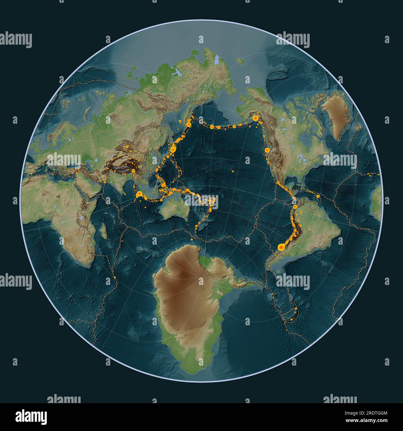 Conway Reef tectonic plate on the Wiki style elevation map in the ...